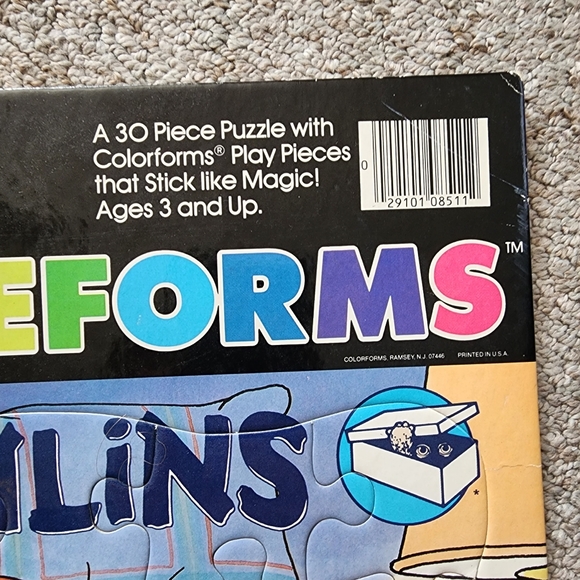 Toys | Vintage Colorforms Puzzleforms Gremlins Puzzle | Poshmark